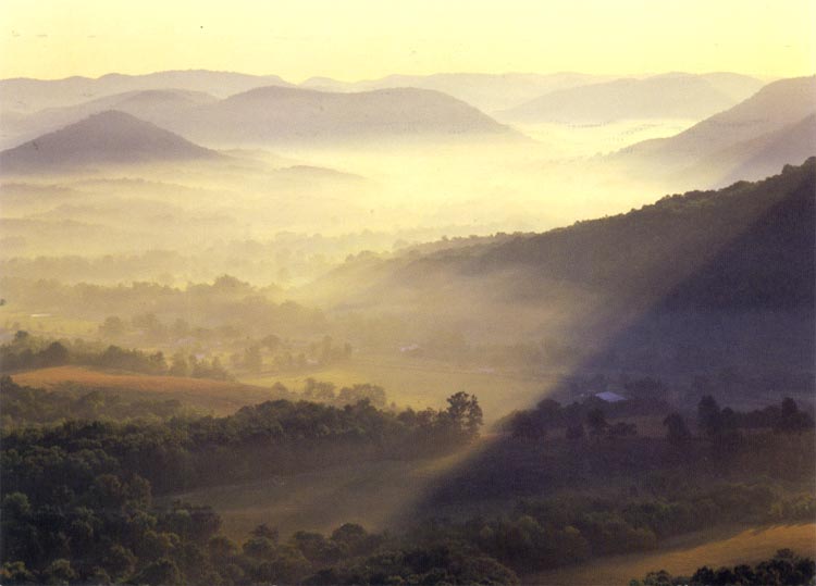 phila-by: Appalachian Foothills, Kentucky - postcard from USA