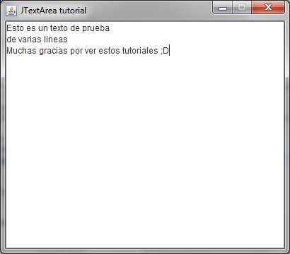 Programación - Cursos y tips: Java Swing básico - Área de texto con barras de desplazamientos ...