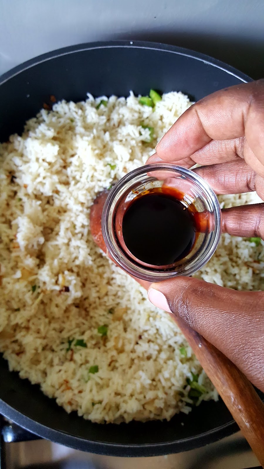 GREEN BELL PEPPER FRIED RICE