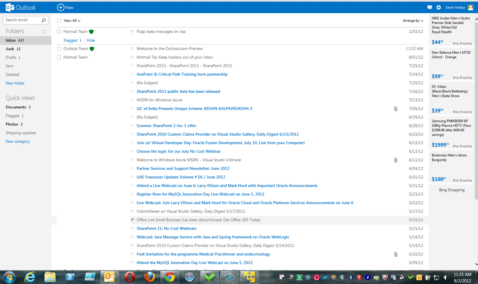 Living and breathing the world of Microsoft: Hotmail.com now looks like ...