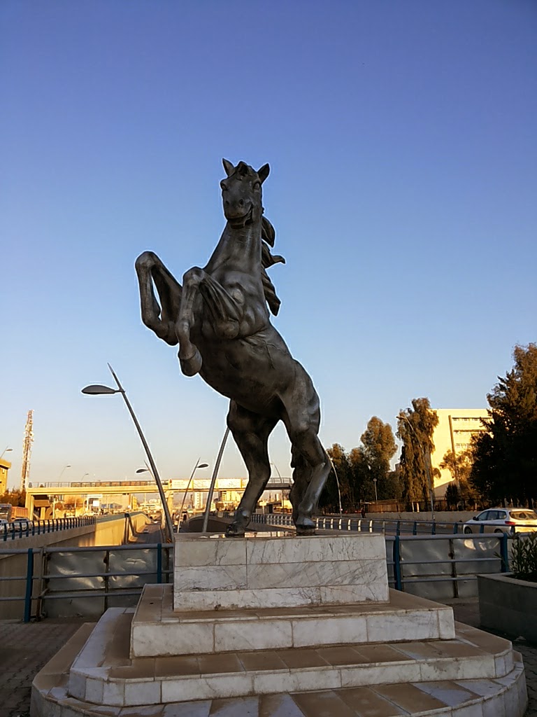 kurdistanart: Statue Of Horse Near the Rizgary Hospital of Kurdistan ...