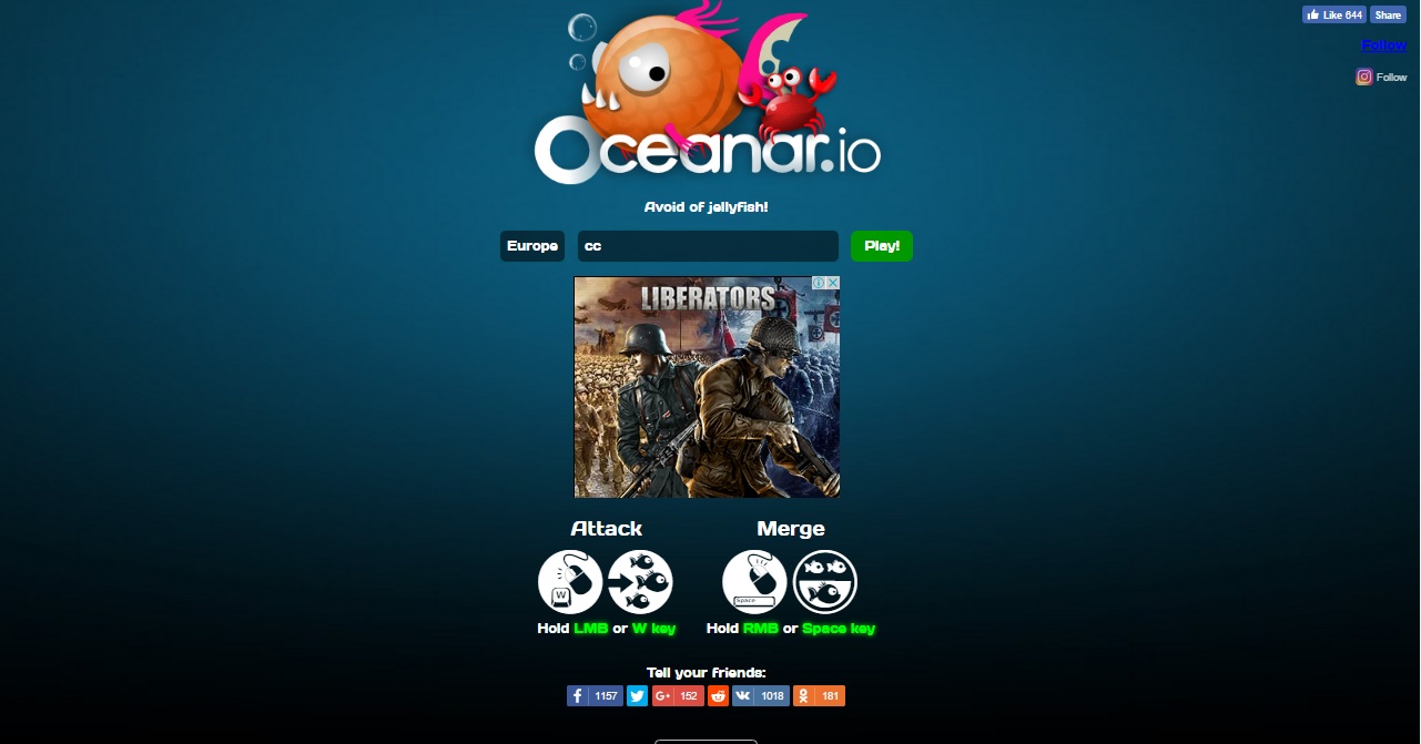 Oceanar.io - Play free Friv online Multiplayer