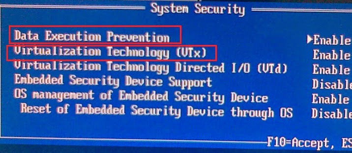 C# codes: Bios Setting
