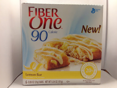 Crazy Food Dude: Review: Fiber One 90 Calories Lemon Bars