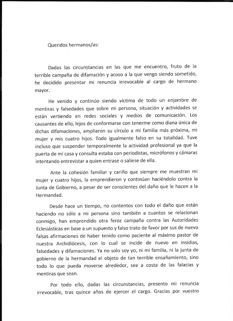 Gelán Noticias: COFRADÍAS.- Comunicado de la Junta de Gobierno de la ... Gelán Noticias: COFRADÍAS.- Comunicado de la Junta de Gobierno de la ...