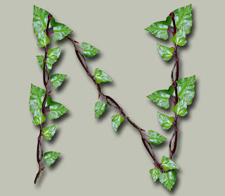 GRANNY ENCHANTED'S BLOG: Free Scrapbook Alphabet Letters "Ivy" in JPG & PNG