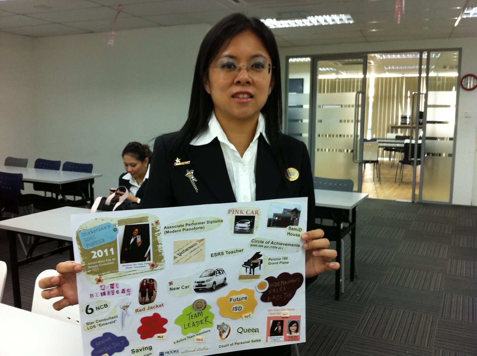 Mary Kay ESRS Training - Won best goal poster! yeah! - Christina Foo