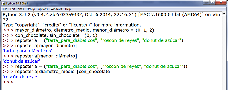 APRENDER A PROGRAMAR CON PYTHON: TUPLAS