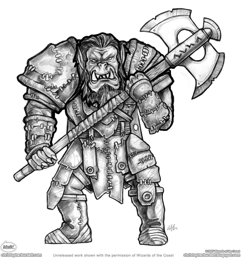 The DOODLES, DESIGNS, and aRT of CHRISTOPHER BURDETT: Looking Back: Orc ...