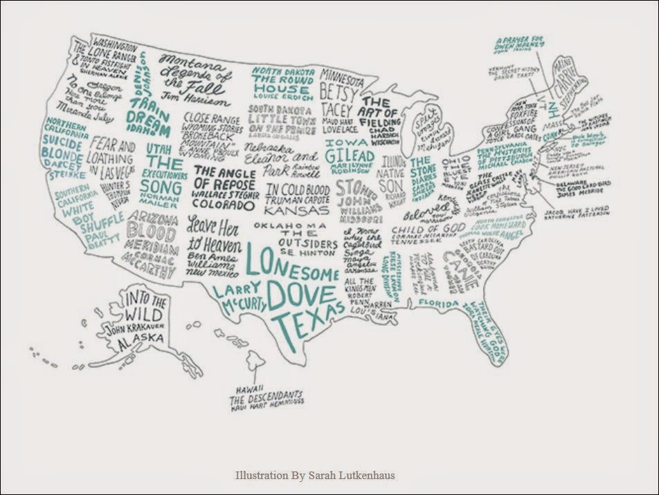 Hodgepodge from The Geranium Farm: The Literary United States: A Map of ...