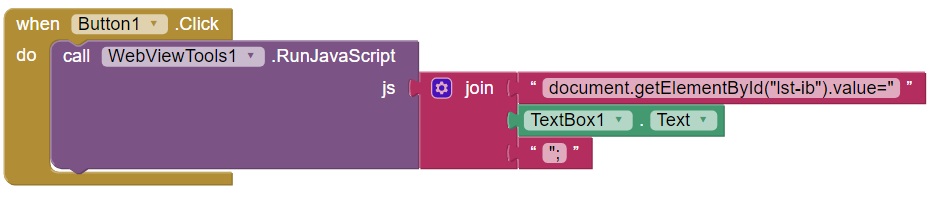 Run JavaScript inside a Web Viewer with App Inventor
