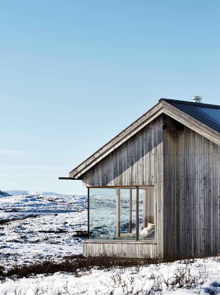 scandinavian retreat.: A cabin with a view