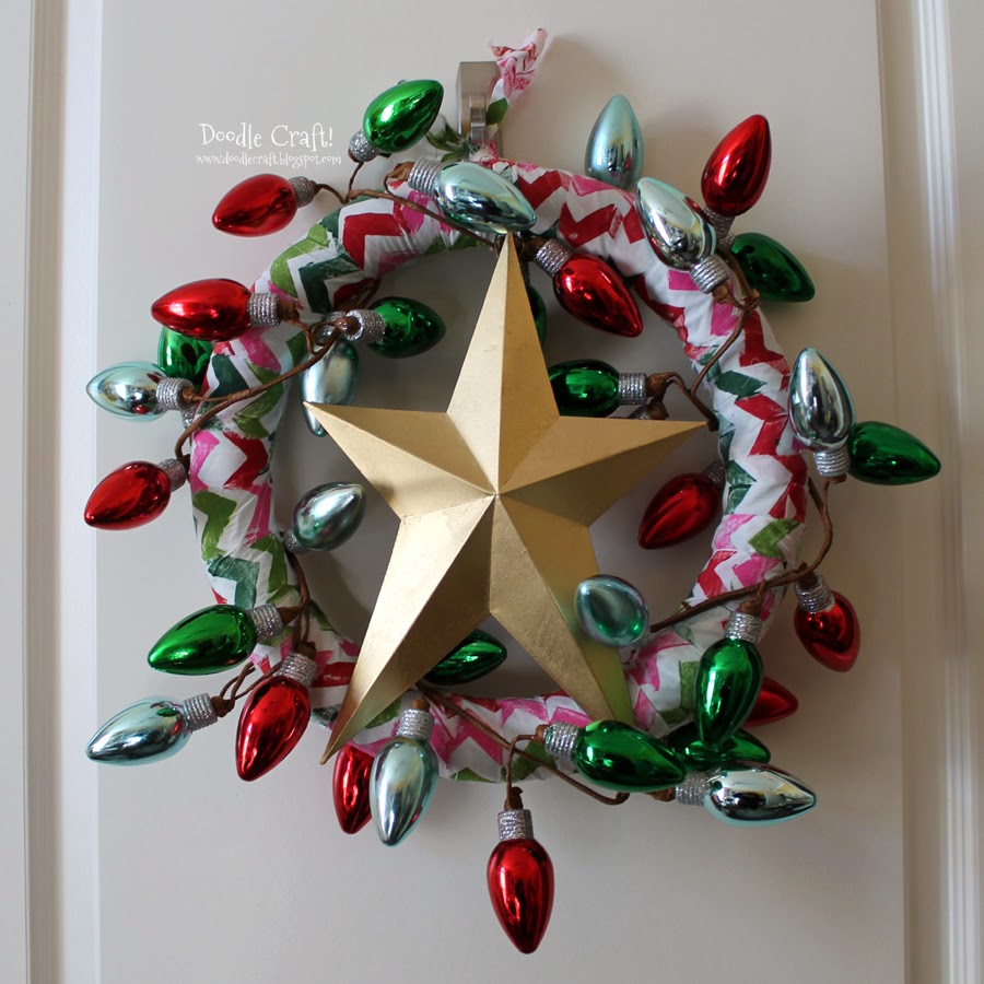 Chevron Star Wreath Update!