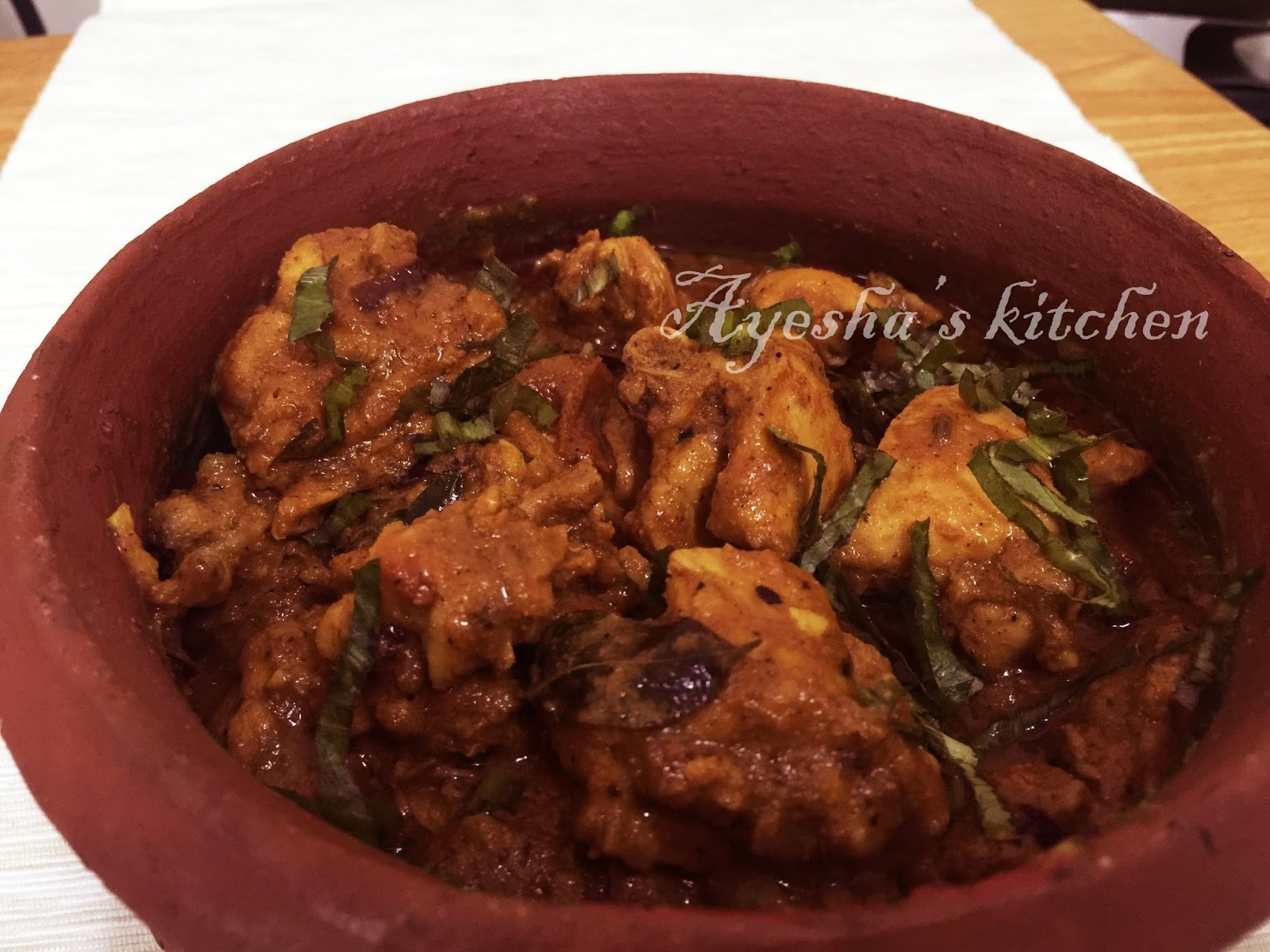CHICKEN RECIPES - CHICKEN CHATTI CURRY