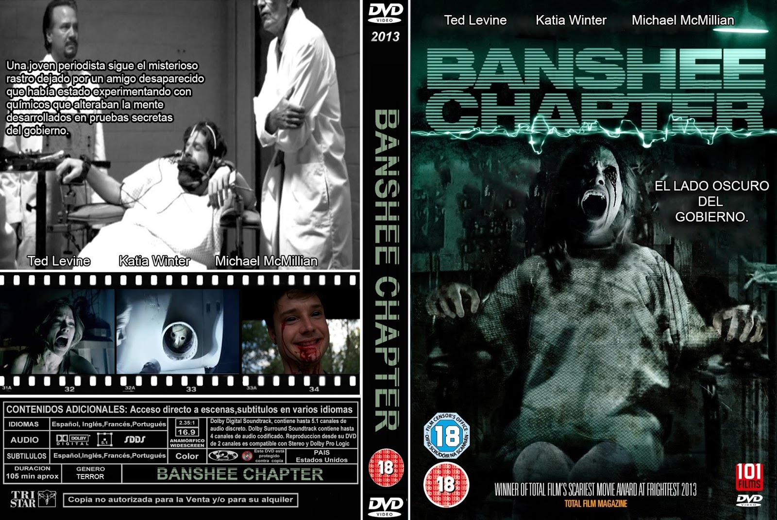 PB | DVD Cover / Caratula FREE: THE BANSHEE CHAPTER - DVD COVER 2013 (*)