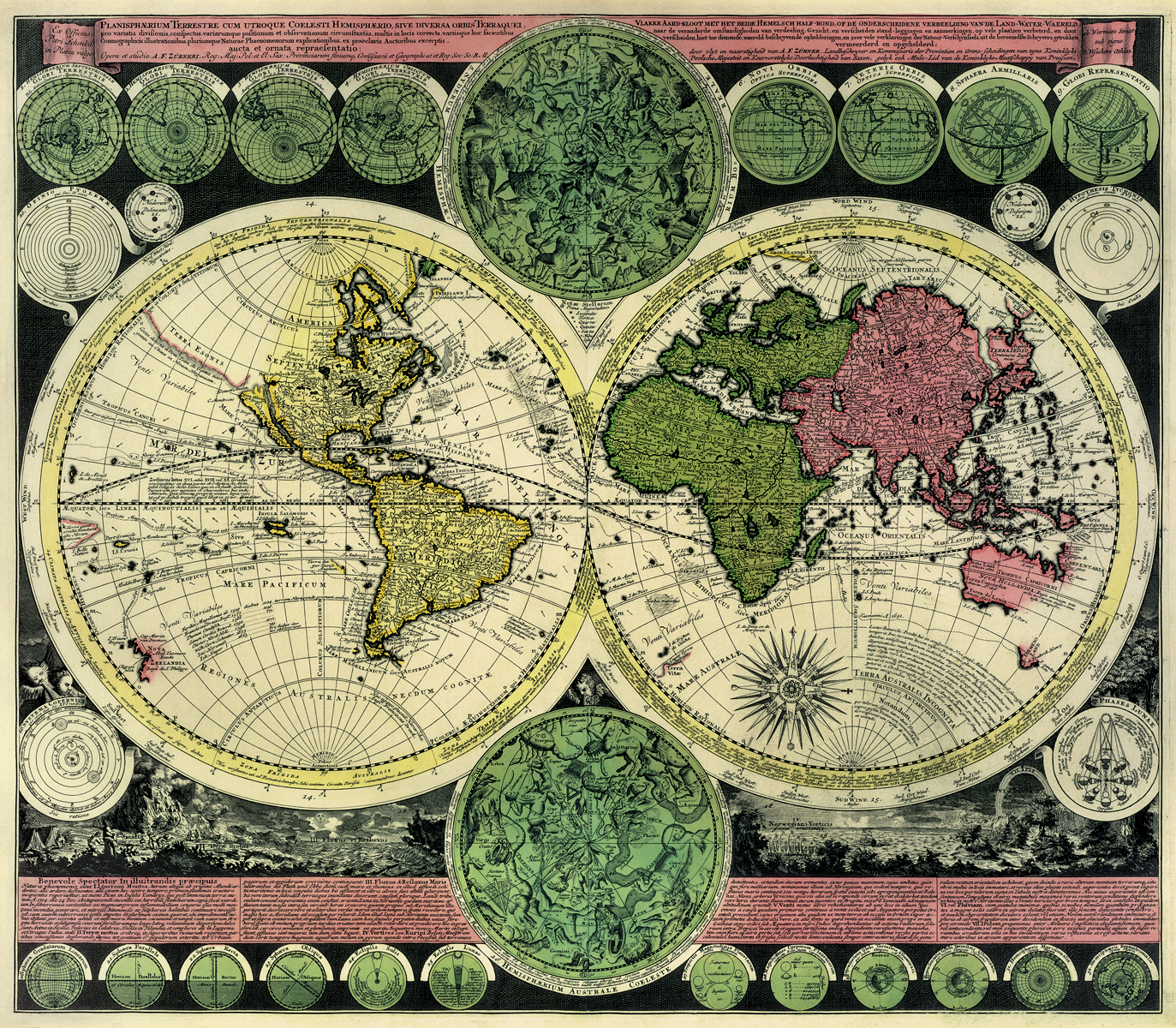 Antique World Map 1700 – Where Would Conservative Republicans Be ...