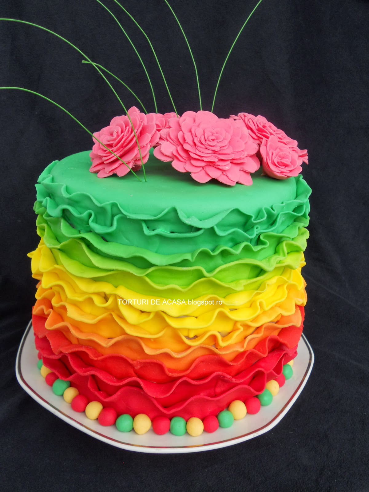 Torturi de acasa: Tort curcubeu