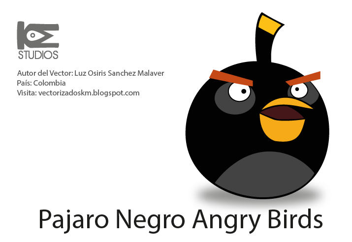 Pajaro Negro Angry Birds