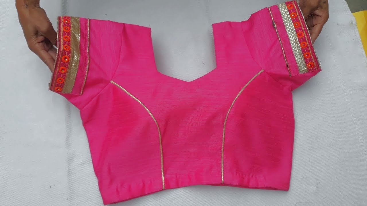 Kameez neck design : princess blouse cutting and stitching