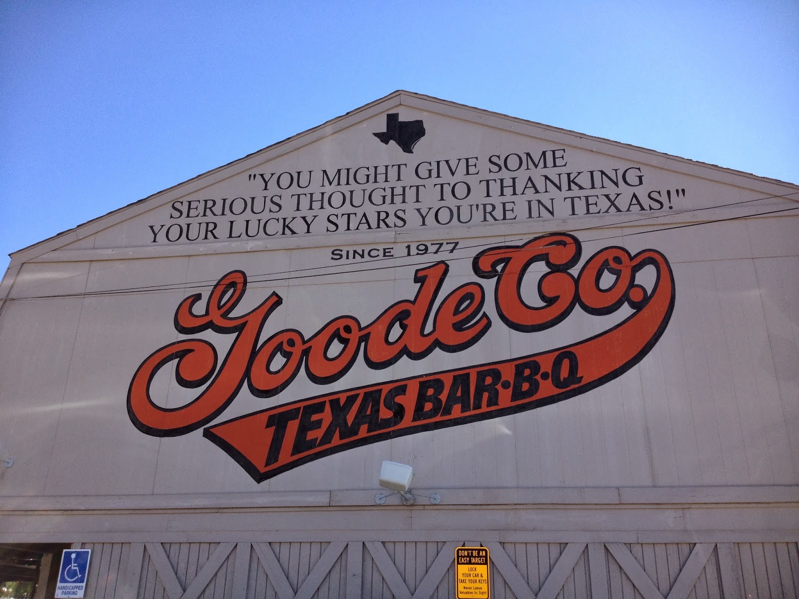 Texas BBQ Ranger: Goode Co. Texas Bar-B-Q