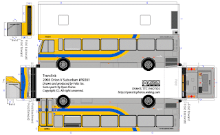 SP. Papel Modelismo: PaperBus 2008 Orion V Suburban - TransLink