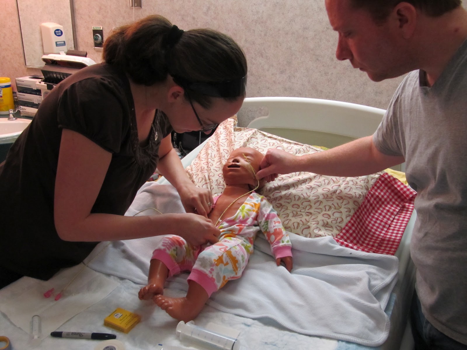 Aidan... With Eos: Feeding Tube: Tube Day