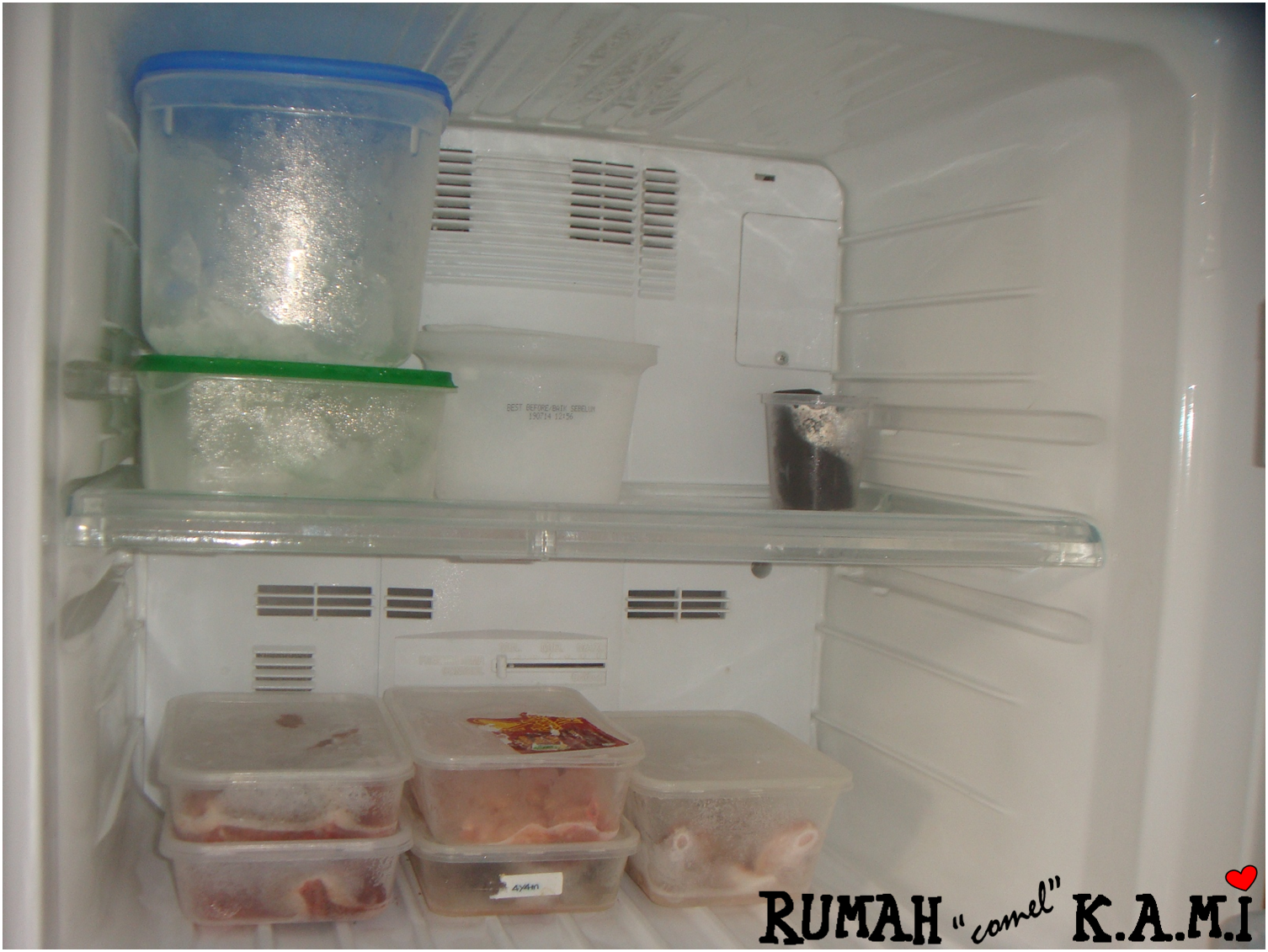 rumah comel kami: ORGANIZING DALAM PETI AIS