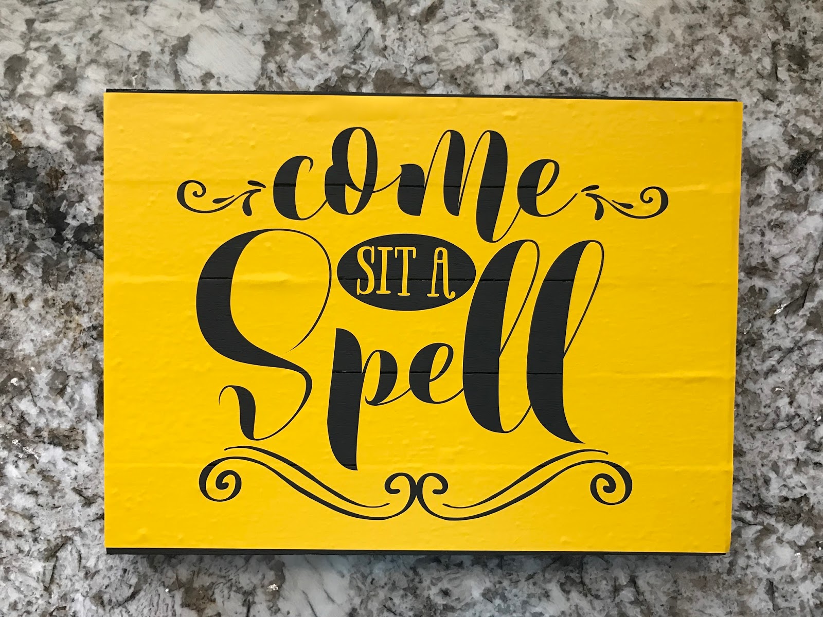 Come Sit a Spell Sign - Burton Avenue