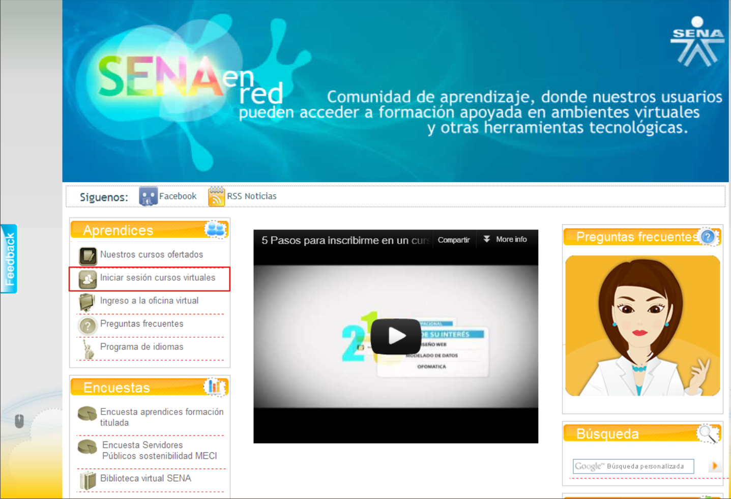 Grado Decimo CELCO: Manejo de la plataforma del SENA virtual (Blackboard)