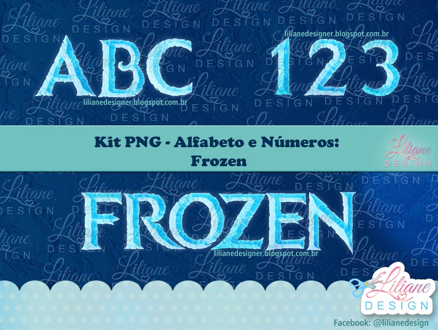 Kit letras Inspiradas no Frozen