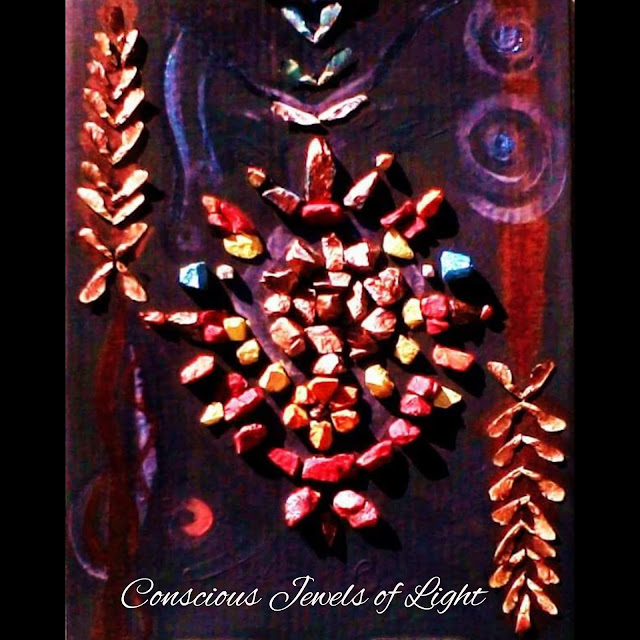 ॐ Conscious Jewels of Light: Intuitive Channeled Art Hand Painted Creations