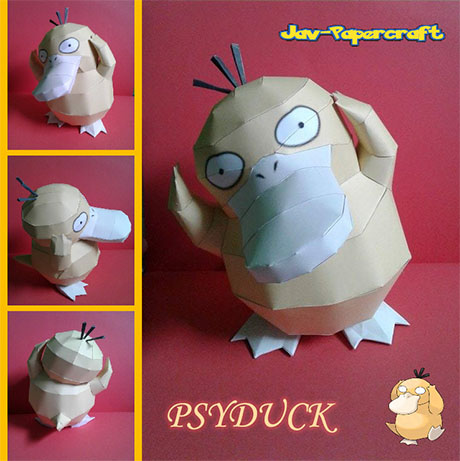 Pokemon: Psyduck Papercraft | Paperized Crafts