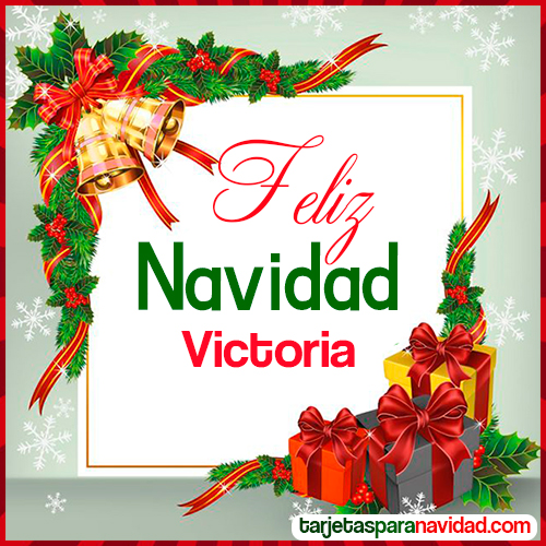 Feliz Navidad Victoria