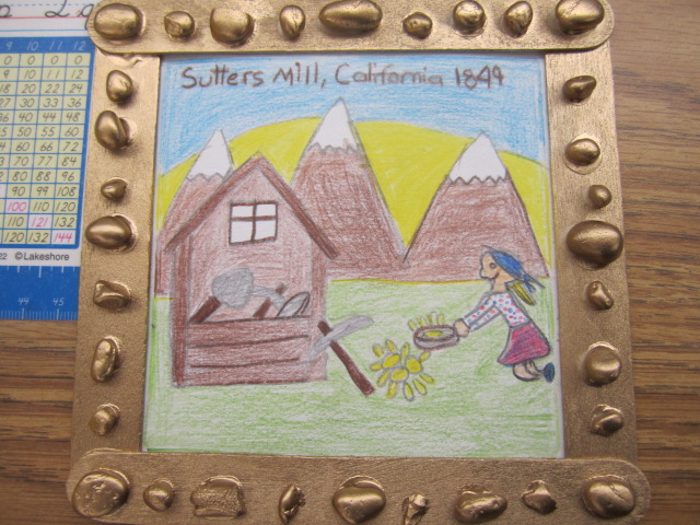 For the Love of Fourth Grade: Gold Rush Frame