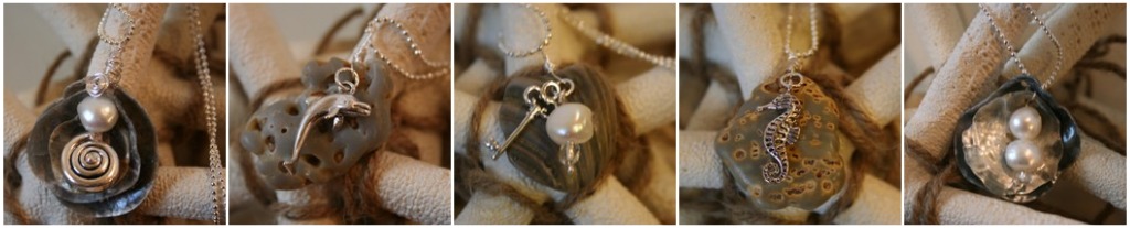 DIY Shell Necklaces {shell jewelry}