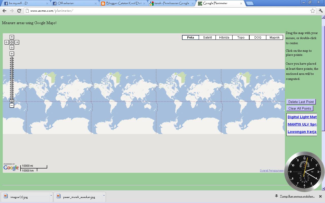 Catatan Dokter Bumi: Mengukur Luas Menggunakan Google Planimeter