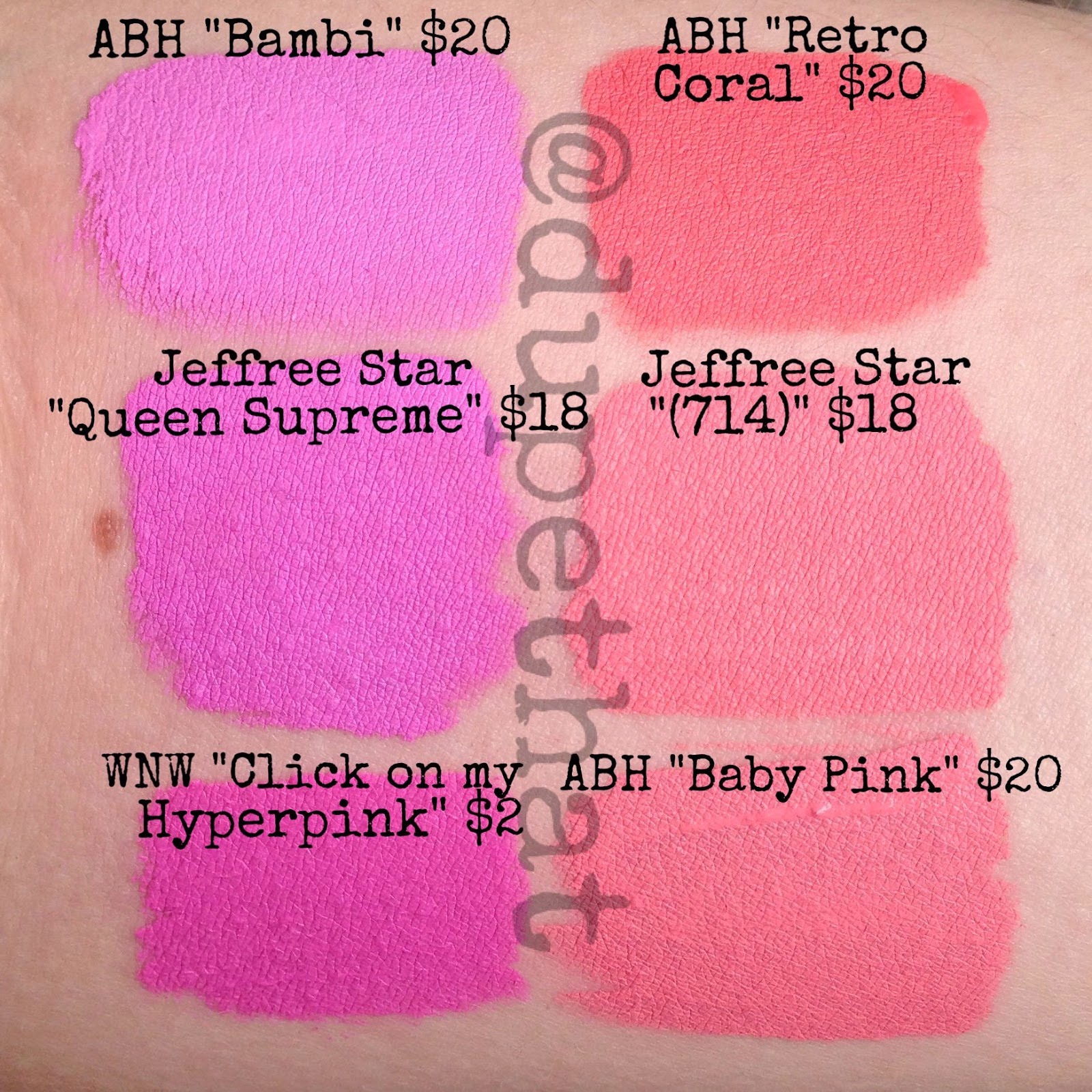 Dupethat: Anastasia Beverly Hills Baby Pink Dupes