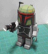 Star Wars : Boba Fett Lego Papercraft | Paperized Crafts