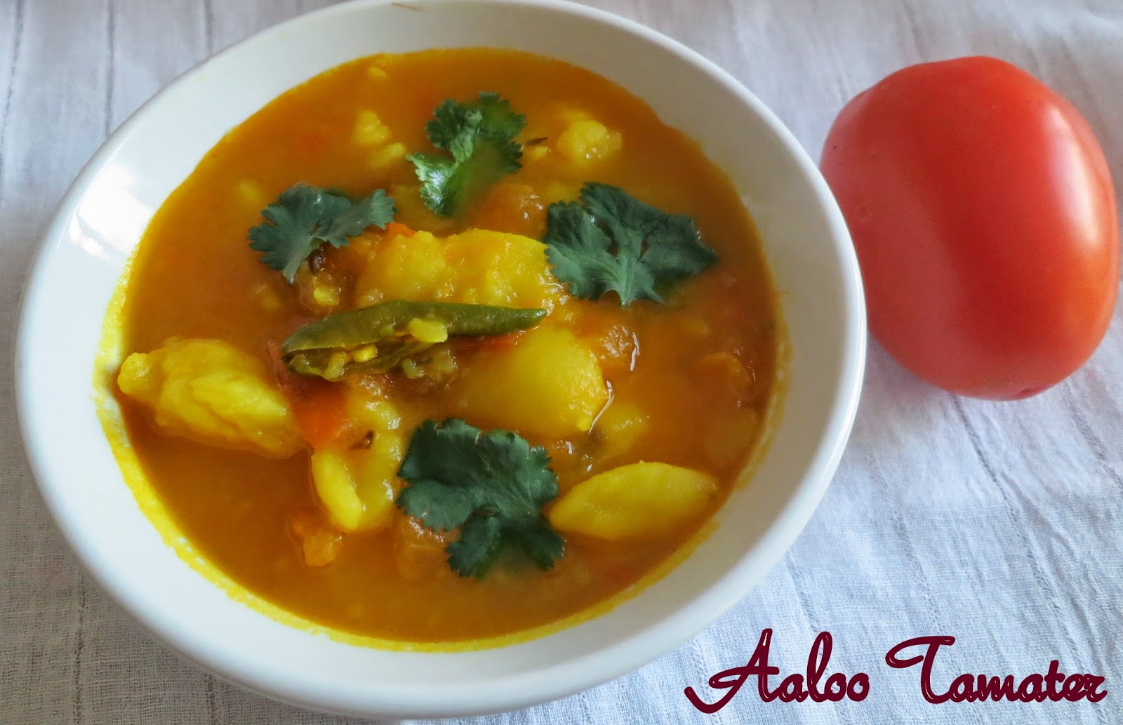Simply Delicious: Aaloo Tamatar ki sabji( potato tomato curry)