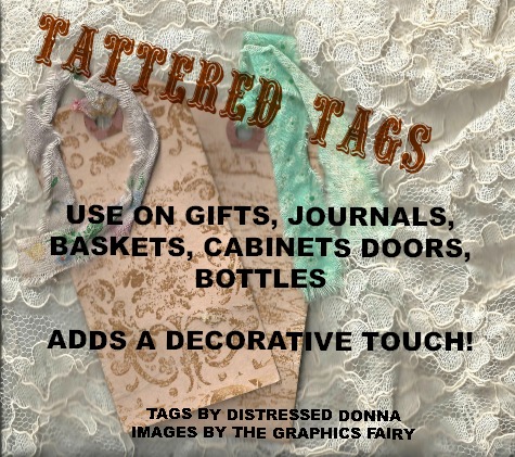 Distressed Donna Down Home: Tattered Tags