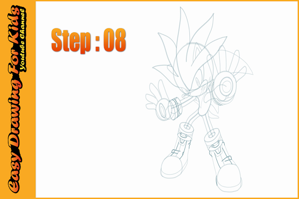 How to draw Silver the Hedgehog from Sonic | Drawing Course for Beginners
