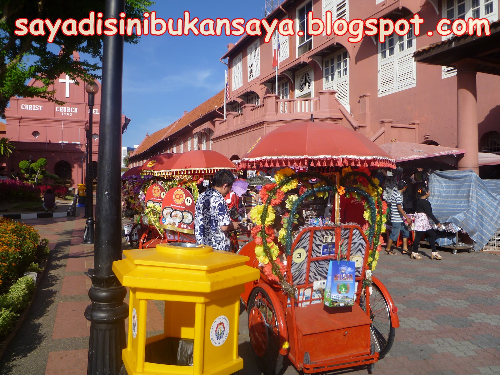 BukanSayaDisini: JOM Naik Beca Di Melaka