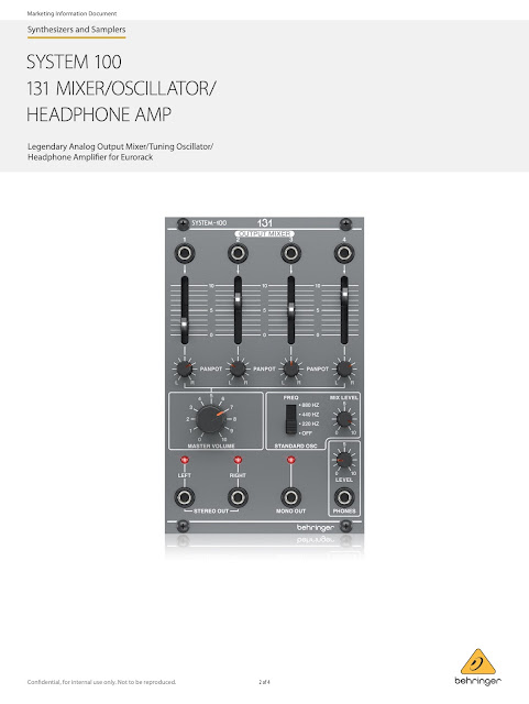 MATRIXSYNTH: NAMM 2020 - Introducing System 100 - Behringer Modular ...