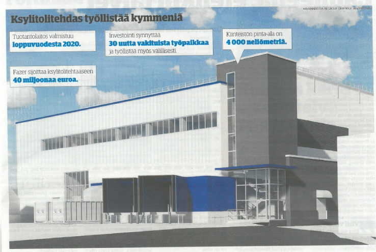 Fazer builds a xylitol factory in Lahti / Fazer rakentaa ...