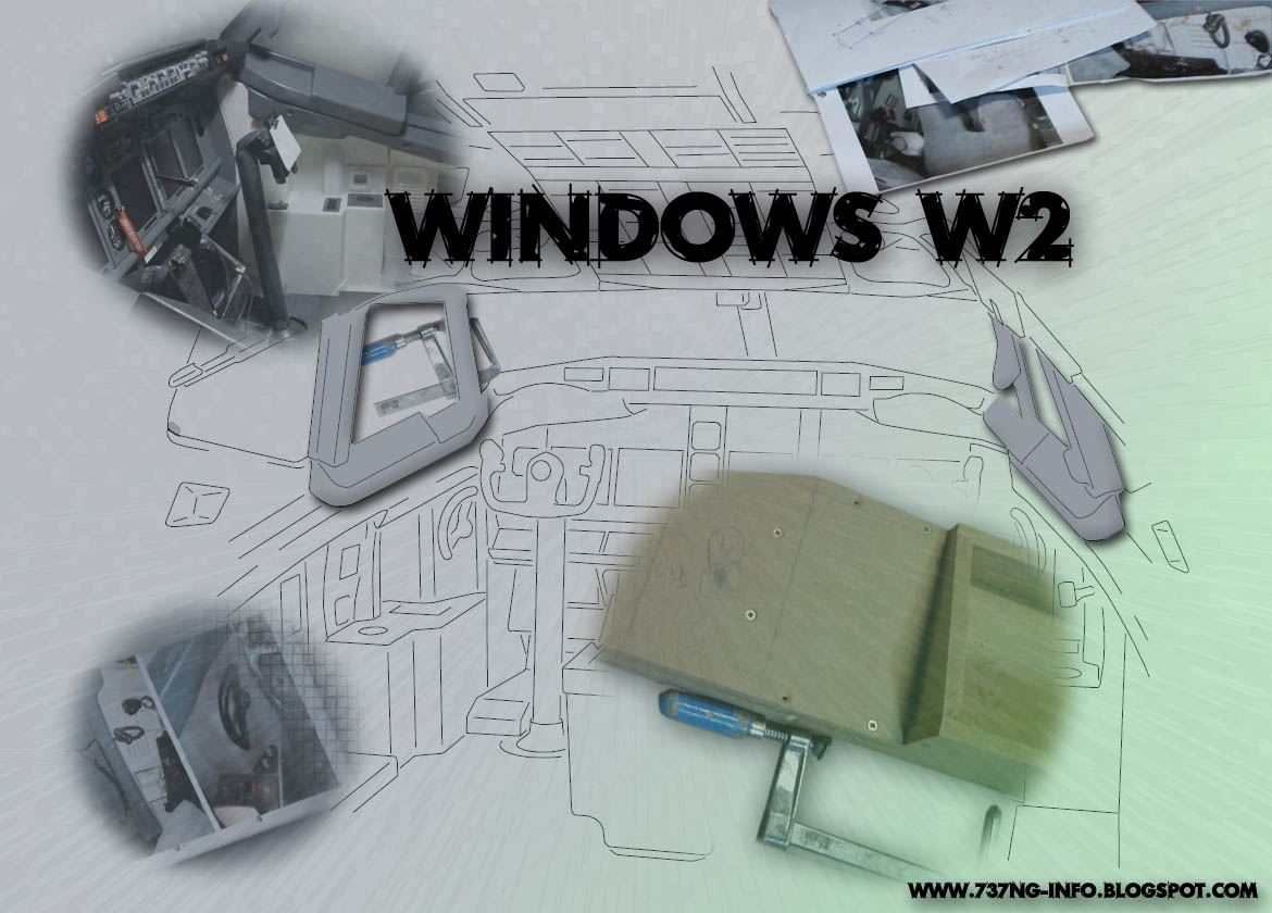 Boeing 737-800NG Fullsize Homecockpit: Windows W2 lining: Part 1