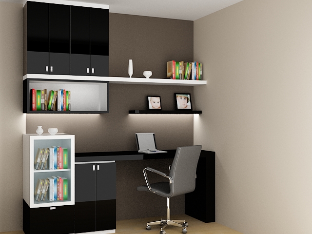 Kitchenset Pelangi Desain Interior: meja kerja simpel