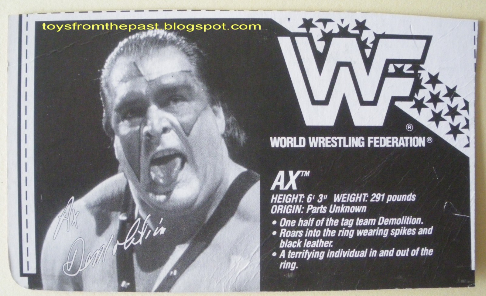 Toys from the Past: #119 HASBRO’S WWF – BIG BOSS MAN #1, AKEEM, AX of ...