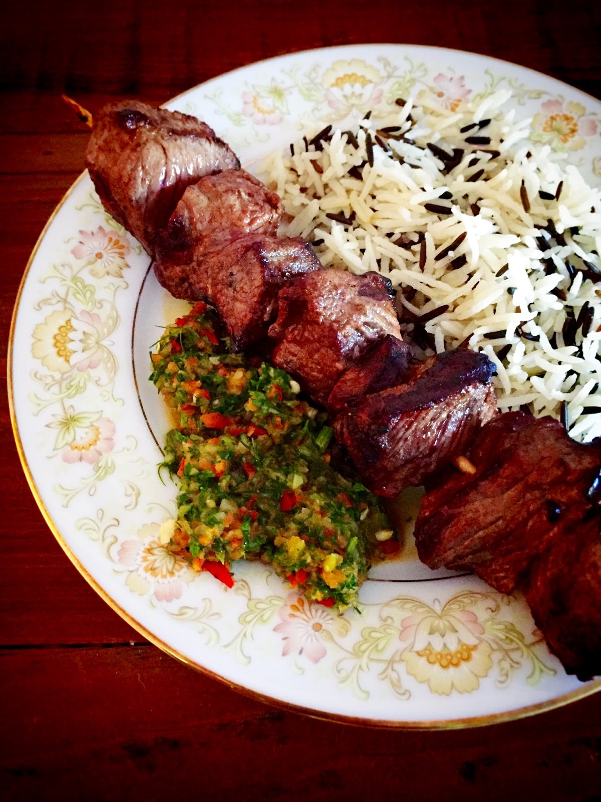 Lamb Kebabs with Georgian Adzhika