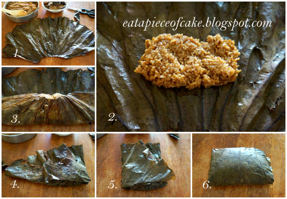 Piece of Cake: Glutinous Rice with Chicken in Lotus Leaf (荷香糯米鸡)