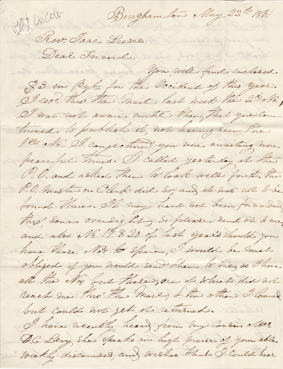 Civil War Letter Collection
